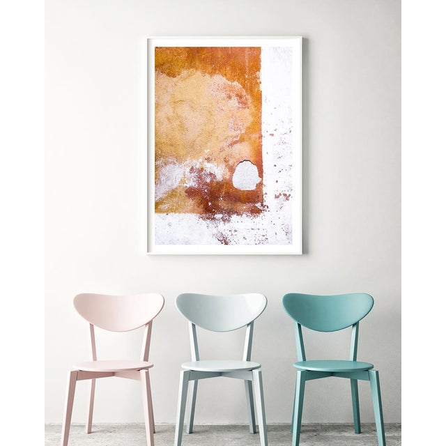 Contemporary Abstract Photography Print, 'Shapes in Ochre' Textured ...