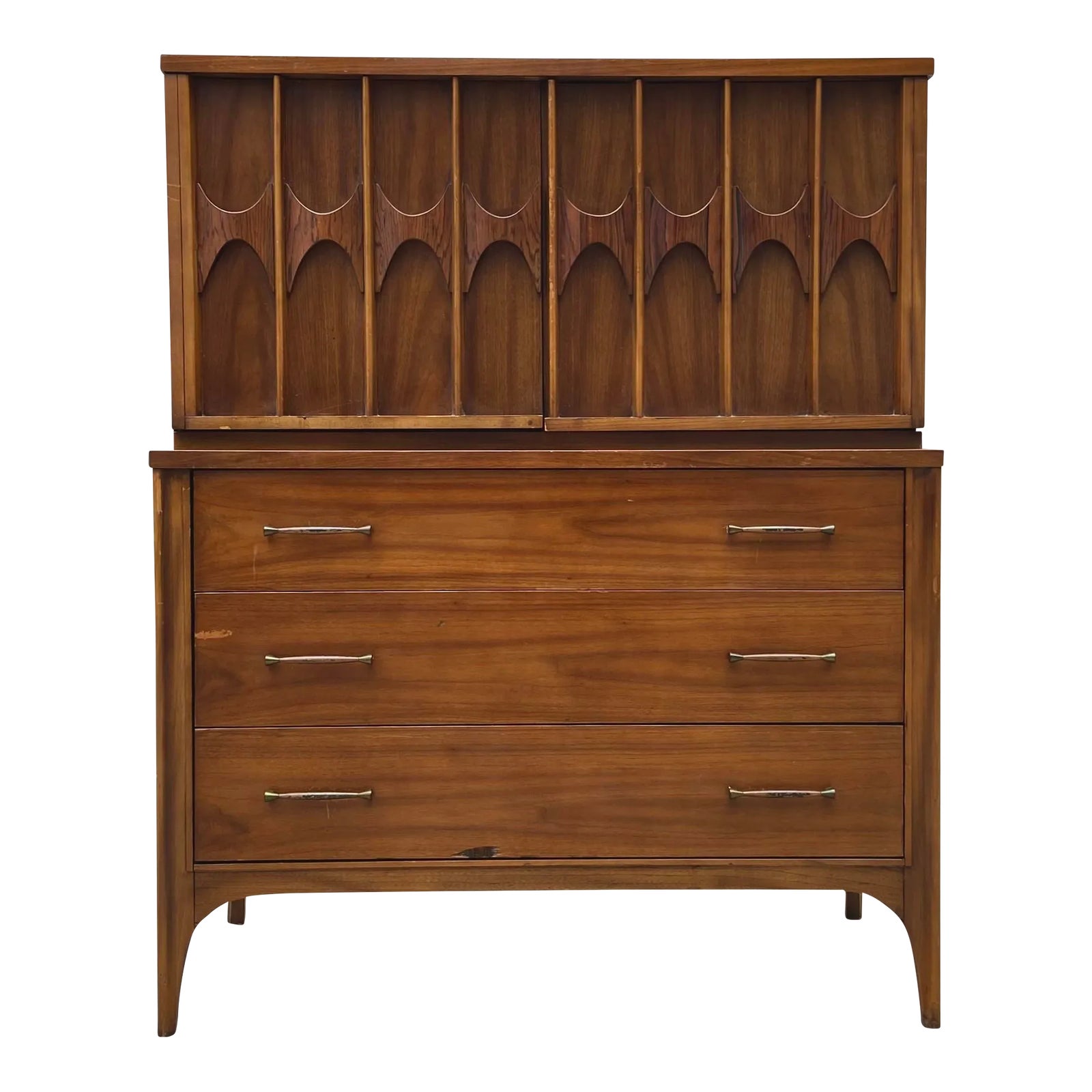 Mid 20th Century Kent Coffey Perspecta Highboy With Rosewood | Chairish