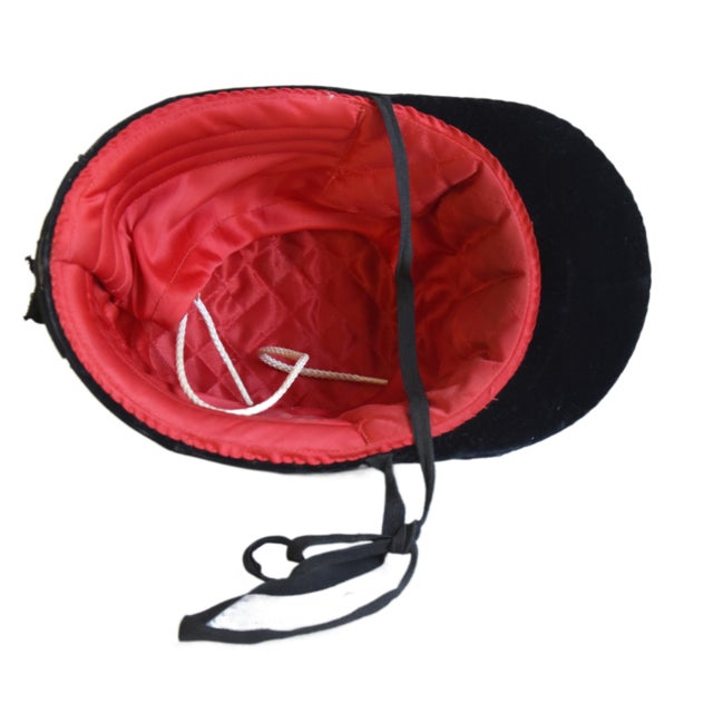 Vintage Equestrian English Velvet Riding Helmet Hat Cap | Chairish