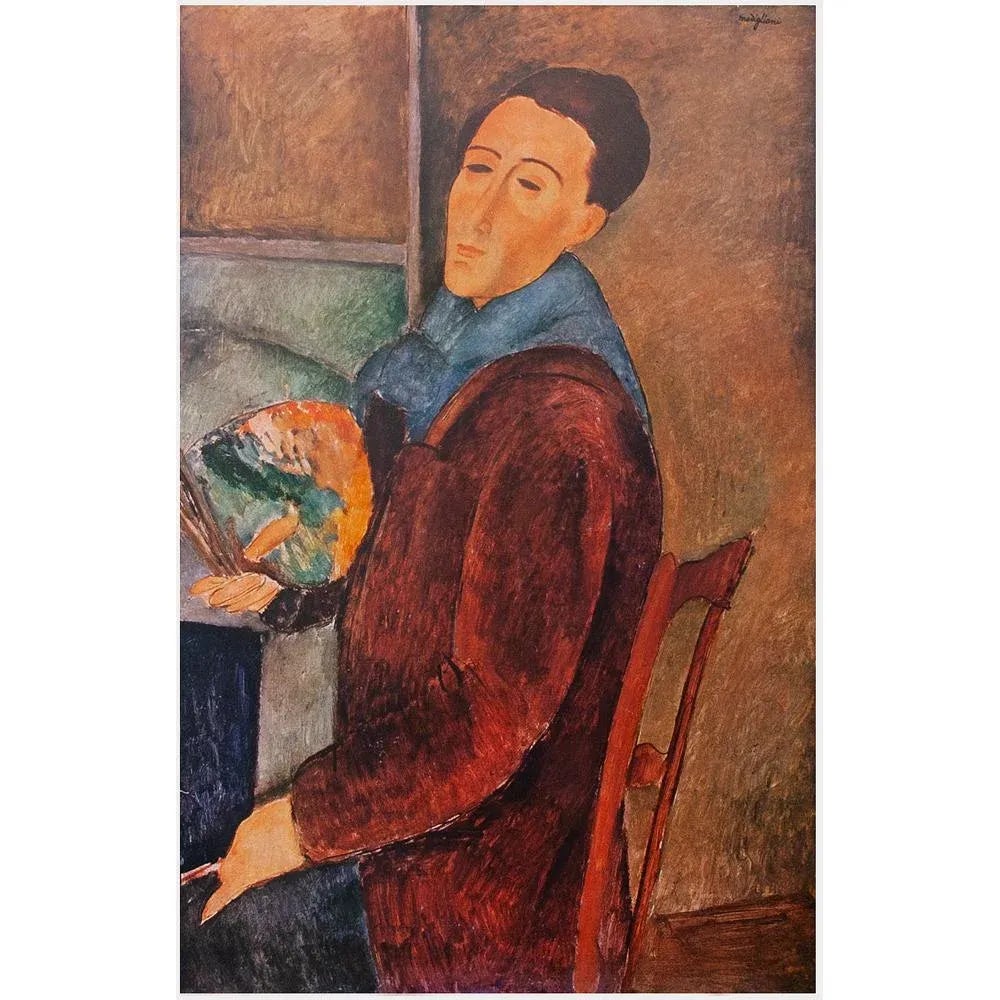 1940s After Amedeo Modigliani "Self-Portrait", First Edition Swiss ...