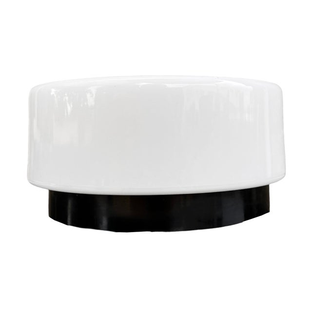 White, Glass Ceiling Lamp or Wall Lamp Rzb Bamberg, Germany, 1970s ...