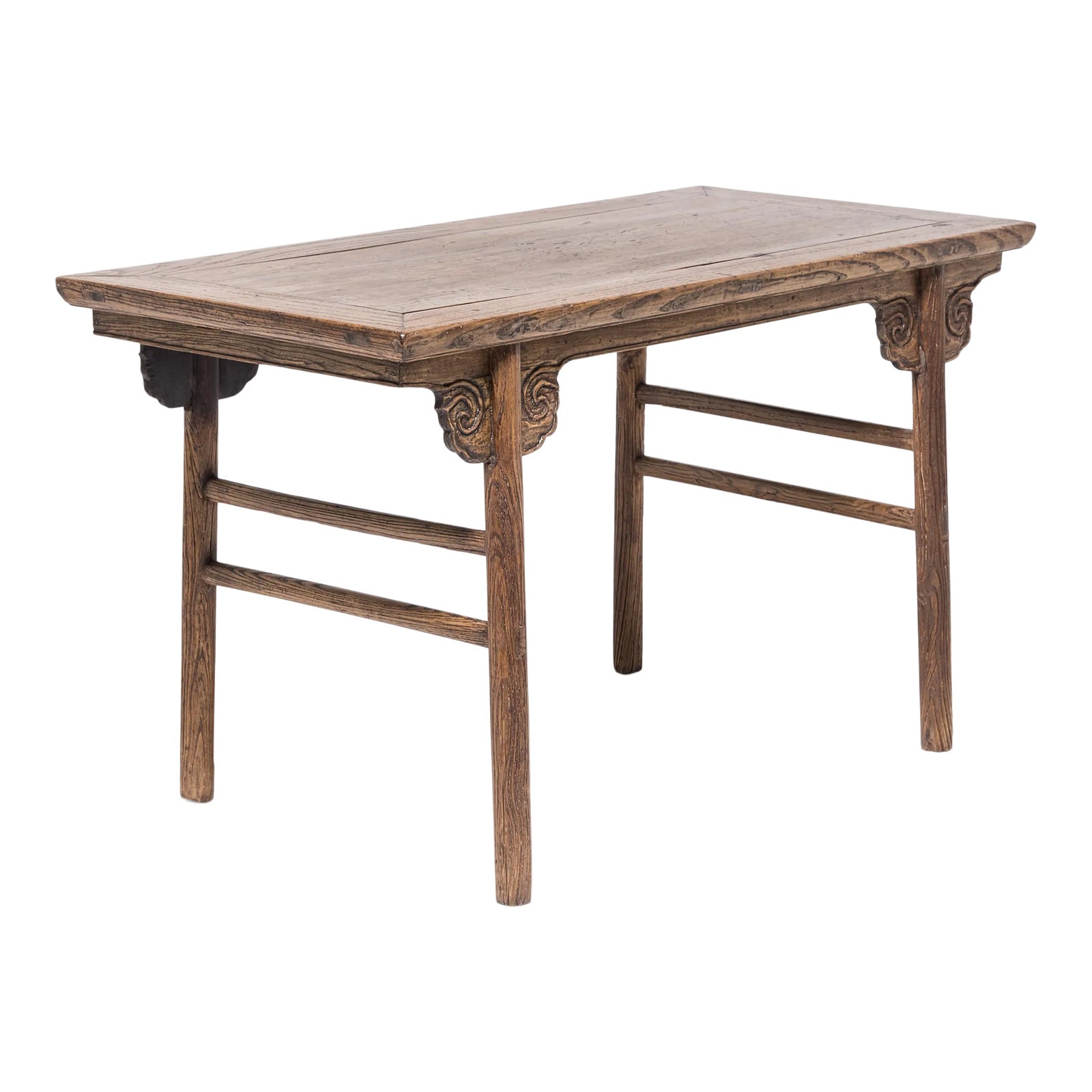 Chinese Writing Table With Cloud Spandrels, C. 1850 | Chairish