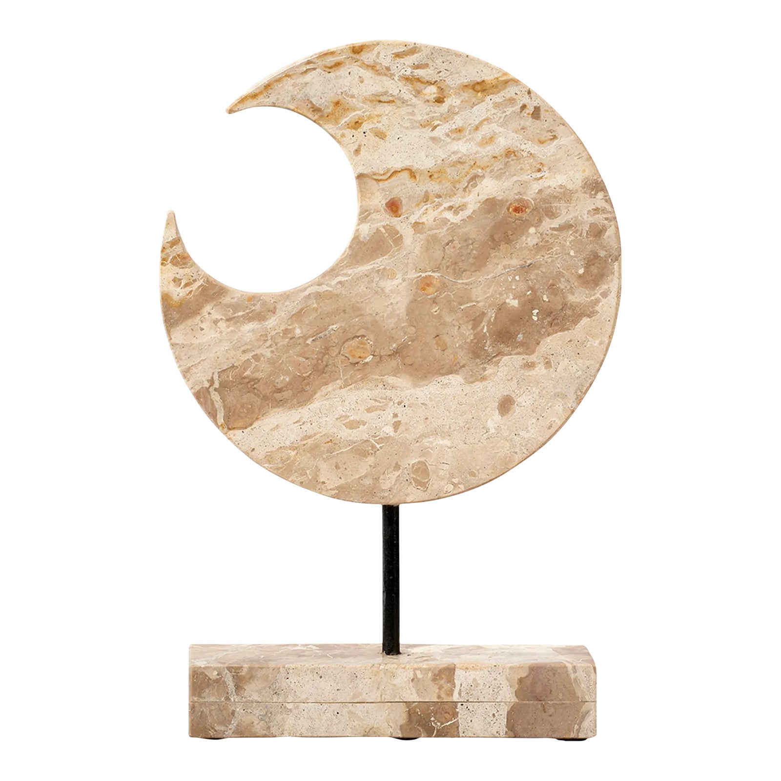 Crescent Marble Stand Sculpture | Chairish