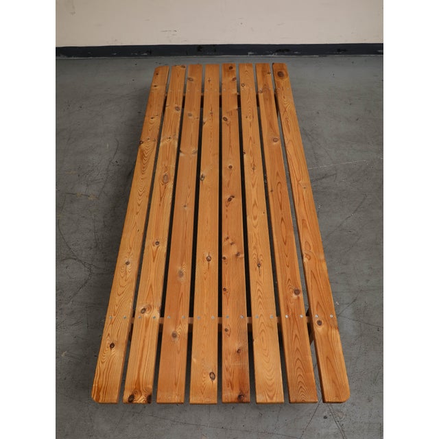 1950s Danish Modern Minimalist Pine Daybed With New White Boucle ...