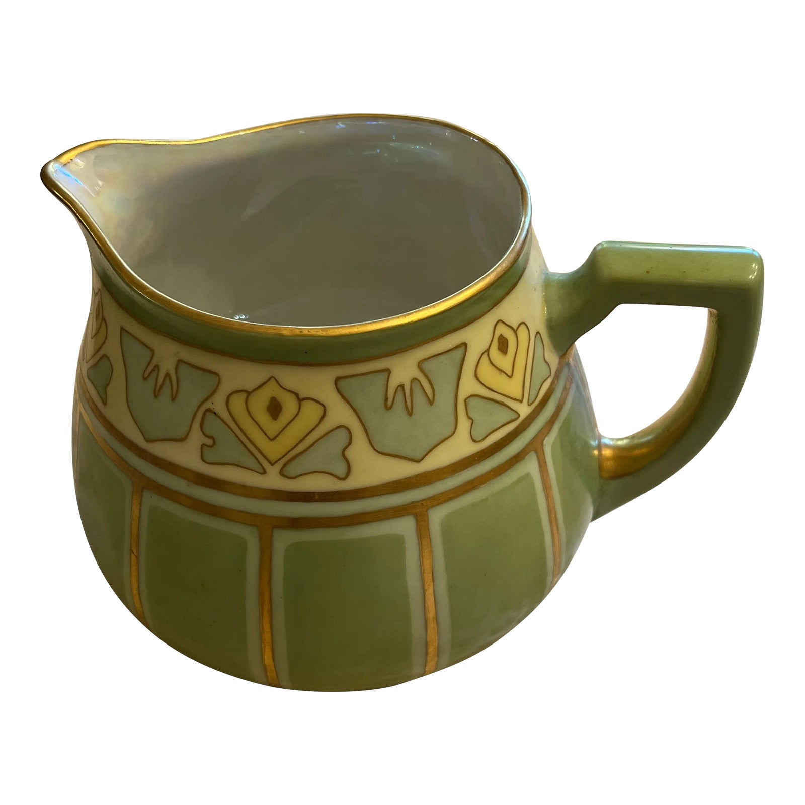 Early 20th Century Bavarian Lemonade Cider Pitcher | Chairish