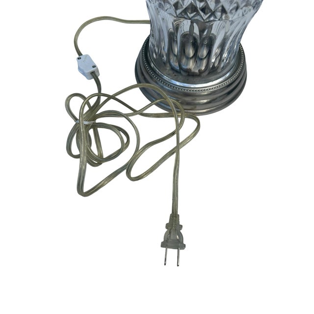 Traditional Silver Waterford Crystal Colleen Lamp | Chairish