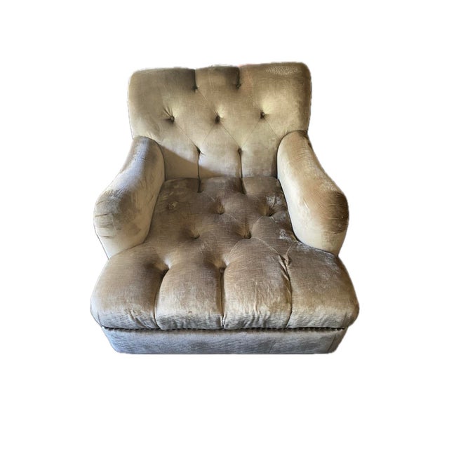 Marge Carson Alexander Chair and Ottoman Set | Chairish