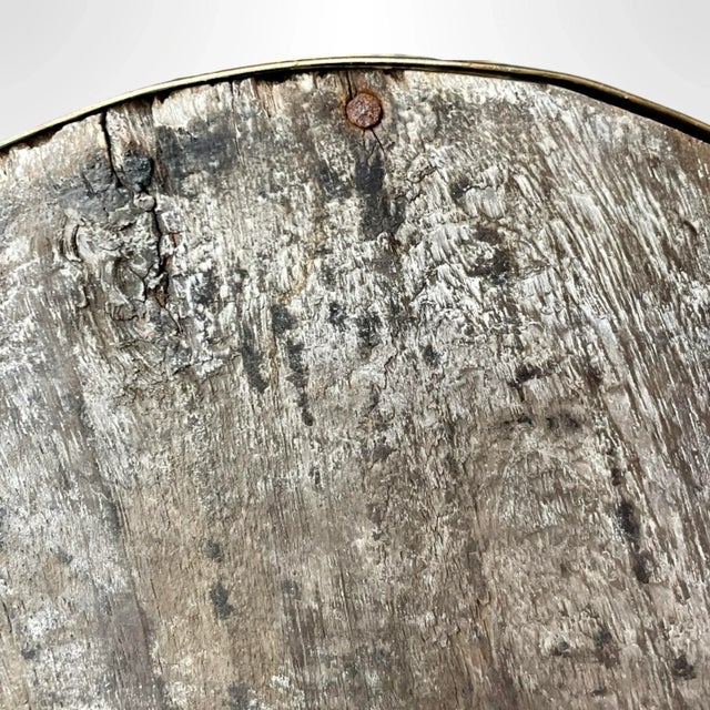 19th Century British Colonial Brass-Mounted Wood Bucket | Chairish