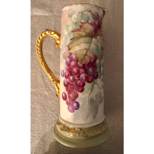 French Limoges Porcelain Pitcher | Chairish