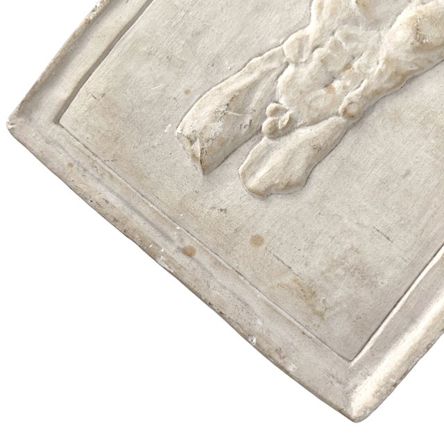 Vintage 1950s French Plaster Nude Male Torso Bas-Relief Sculptural Wall ...