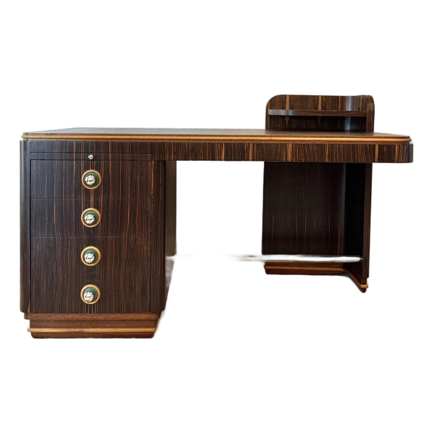 A Streamline Rosewood Desk From the Art Deco Era, Circa 1930s | Chairish