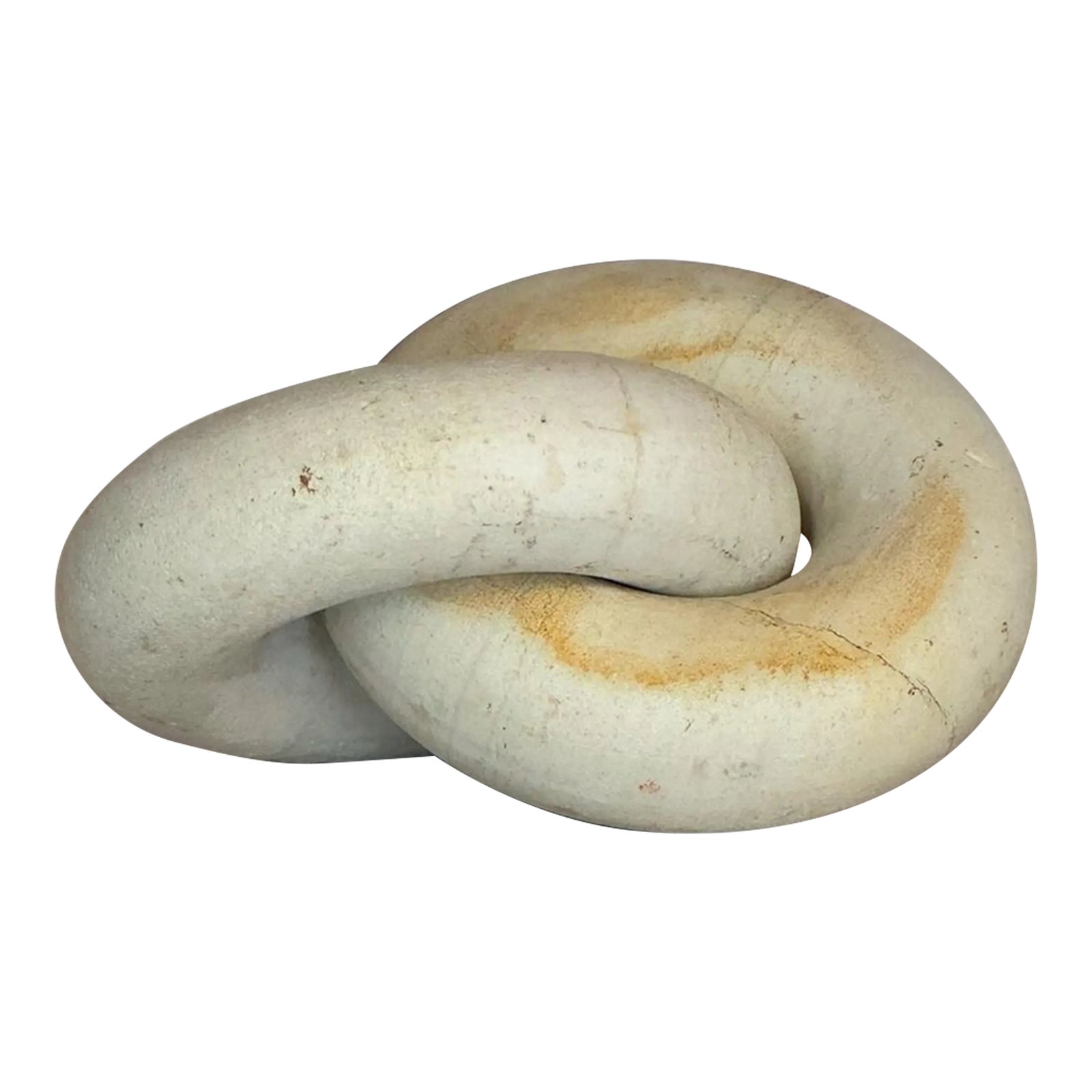 Modern Cream Cast Cement Rings | Chairish