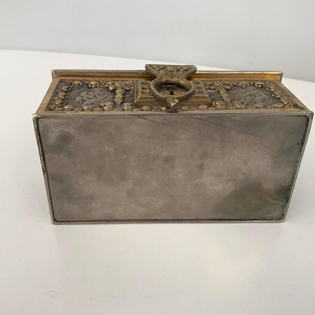 1940s Vintage Brass Jewelry Box | Chairish