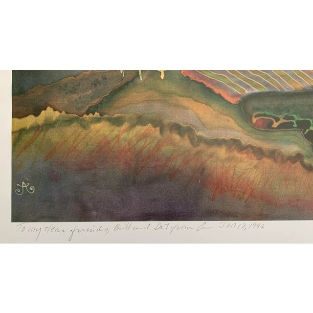 1990s "Pleasant Valley" Expressionist Landscape Print by Ann Ragland ...