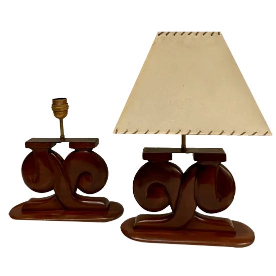 Lamps in the style of Alexandre Noll, 1950, Set of 2 | Chairish