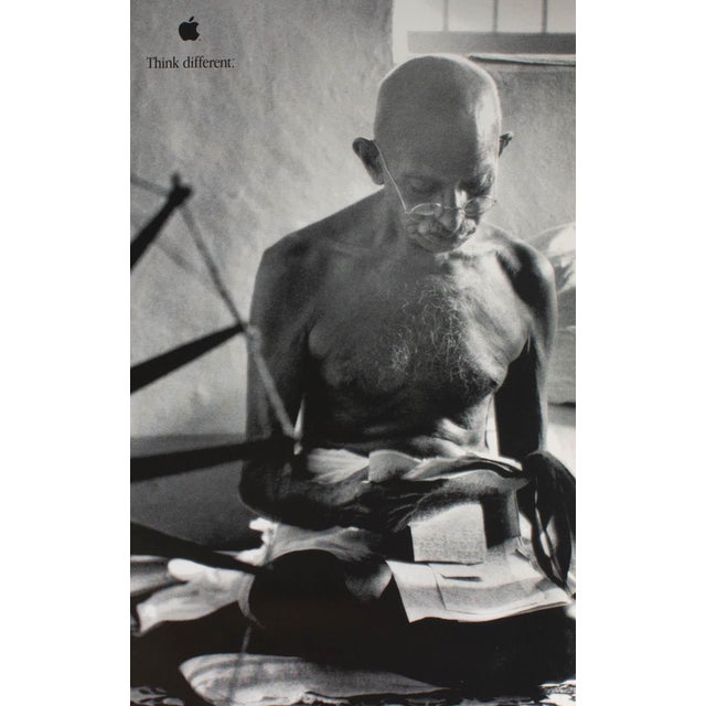 Apple “Think Different” 1998 Mahatma Gandhi Poster | Chairish