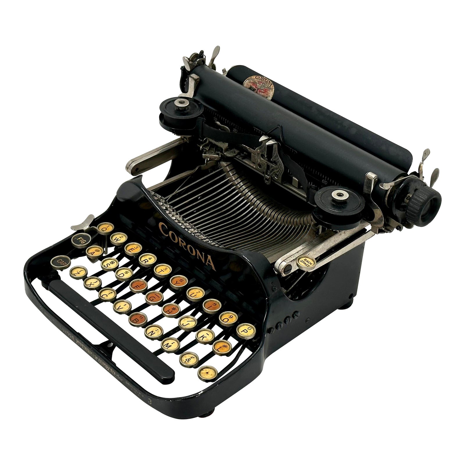 Antique Small Size Patent 1913 Corona Model 3 Portable Folding ...