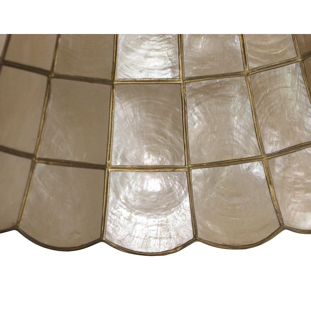 Vintage Capiz Shell Lamp Shade | Chairish