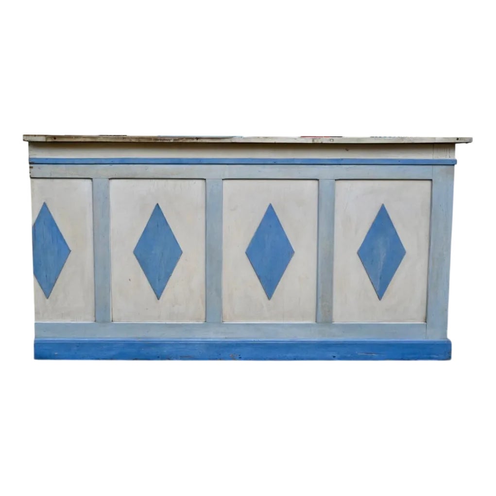 Antique Double-Sided Wooden Trading Counter, France, 1940s | Chairish