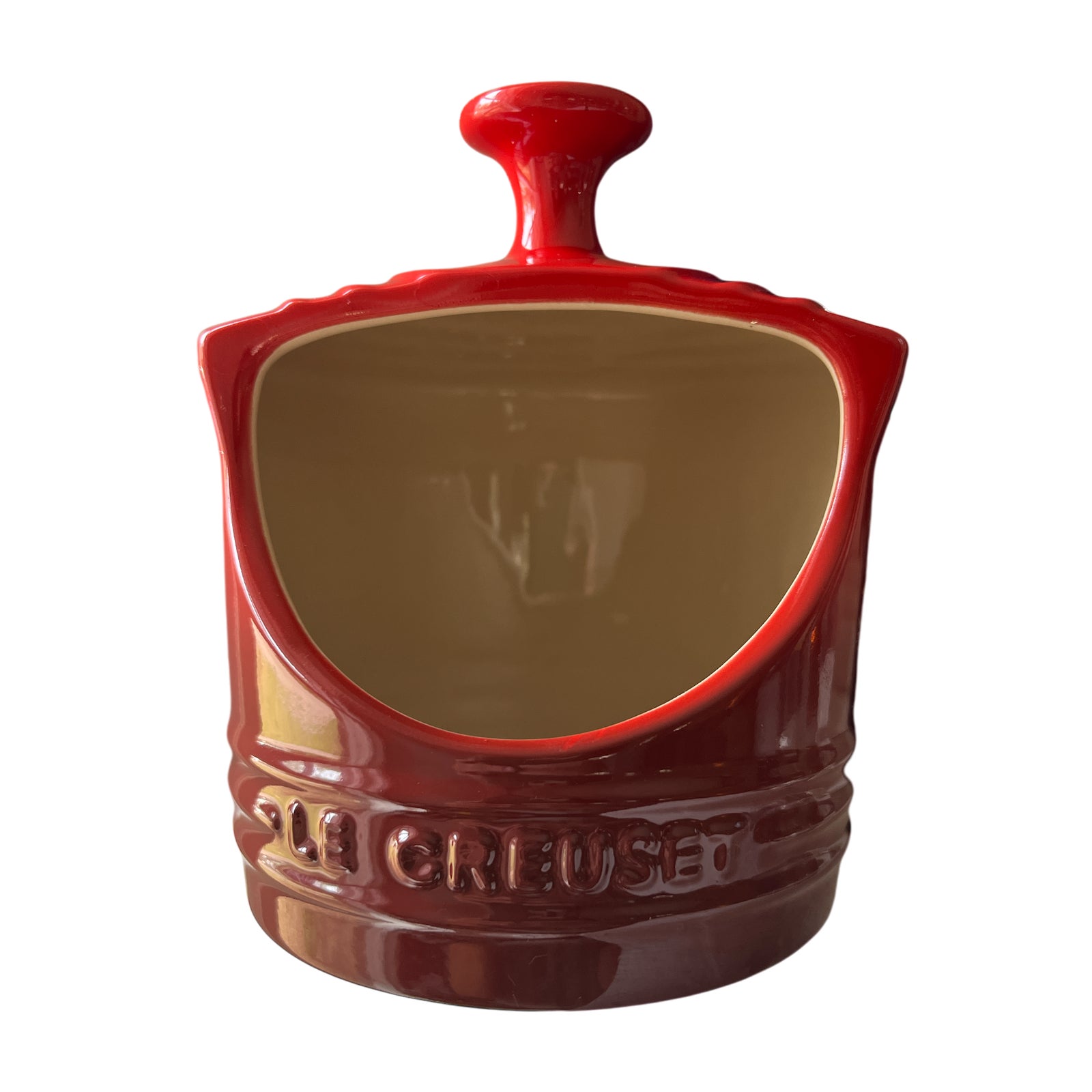 Vintage Le Creuset Red Salt Pig | Chairish