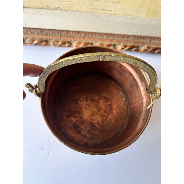 1930s Turkish Copper Pot With Snake Handle | Chairish