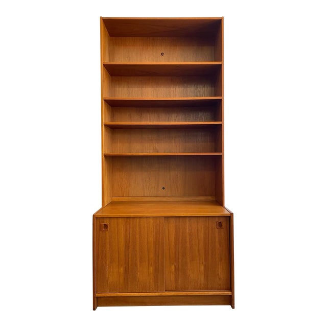 Mid Century Modern Danish Teak Wall Unit | Chairish