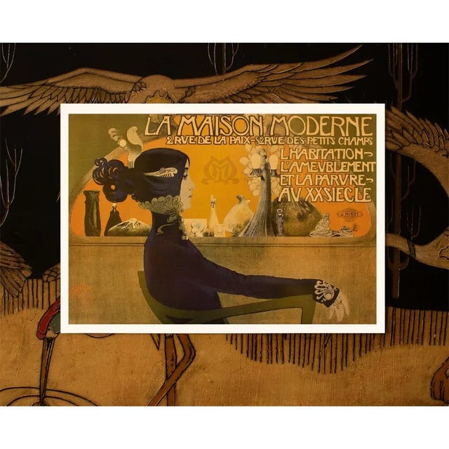 Rare 1993 Emmanuel Orazi Large Poster for "La Maison Moderne" Parisian ...