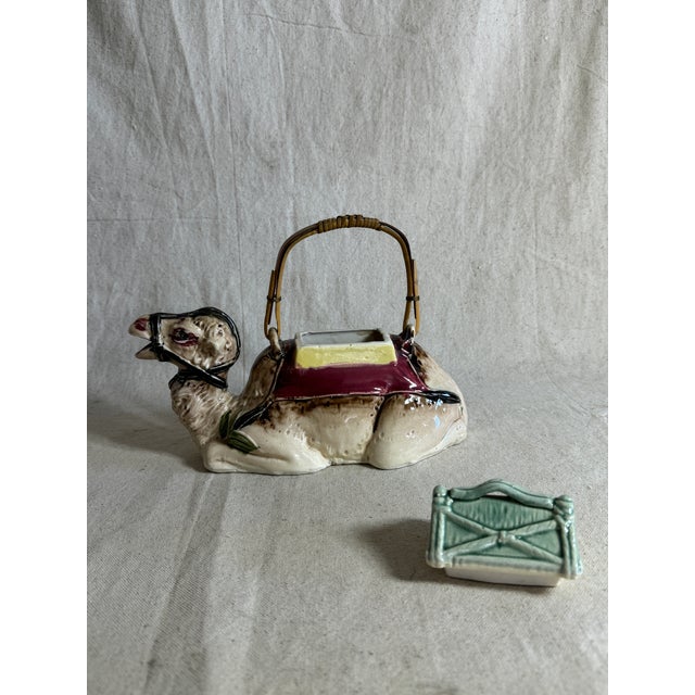 Vintage Ceramic Camel Tea Pot | Chairish