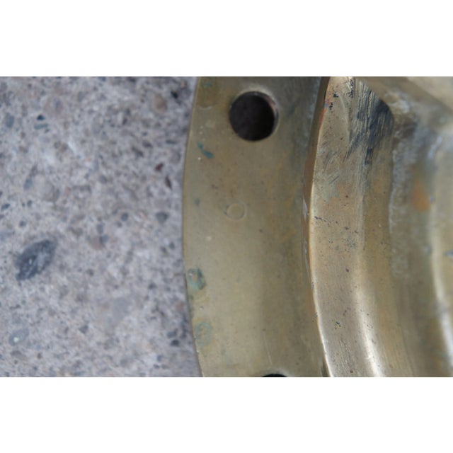 Early 20th Century Solid Brass Maritime Ships Porthole Storm Cover ...