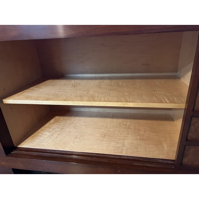 Berman Rosetti Sunset Console With Sliding Doors and Storage | Chairish