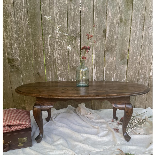 Late 20th Century Broyhill Furniture Solid Oak Rustic French Country ...
