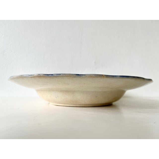1820s-60s Flow Blue Ironstone Shallow Bowl - Antique Georgian/Victorian ...