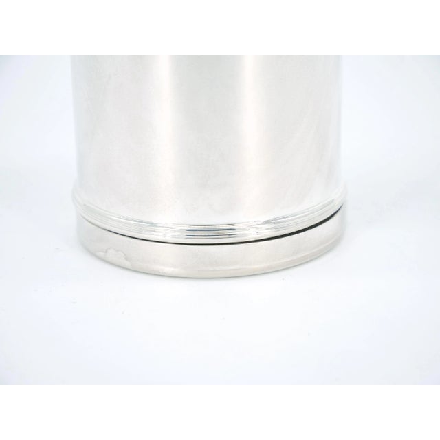 Italian Silver Plated Insulated Interior Hot / Cold Beverage Thermos ...