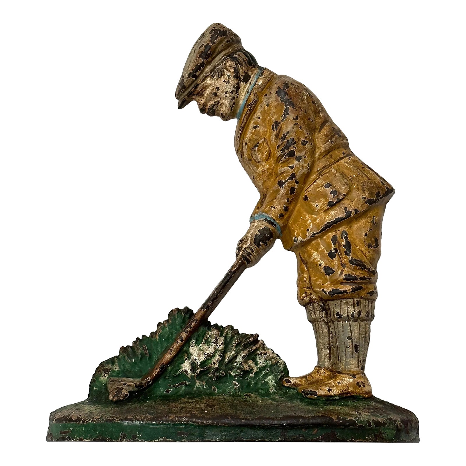 Vintage 1930s Hubley Manufacturing Company Cast Iron Golfer Doorstop ...
