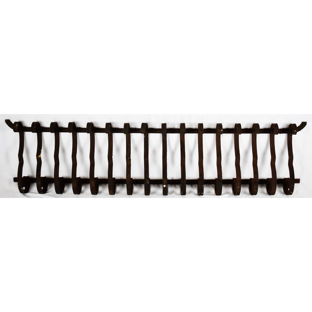 Antique Victorian Era Wrought Iron Window Grate 66.5" Long | Chairish