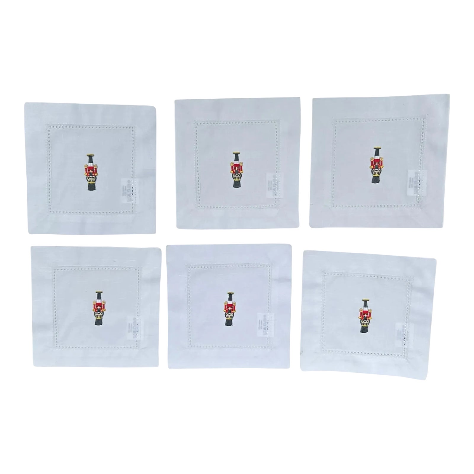Vintage Christmas Holiday Cocktail Napkins With Nutcrackers Soldiers ...