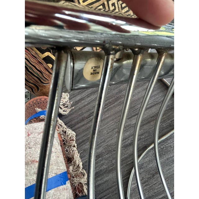 1970s Gaston Rinaldi Italian Glass Table and Chrome Chair Set | Chairish