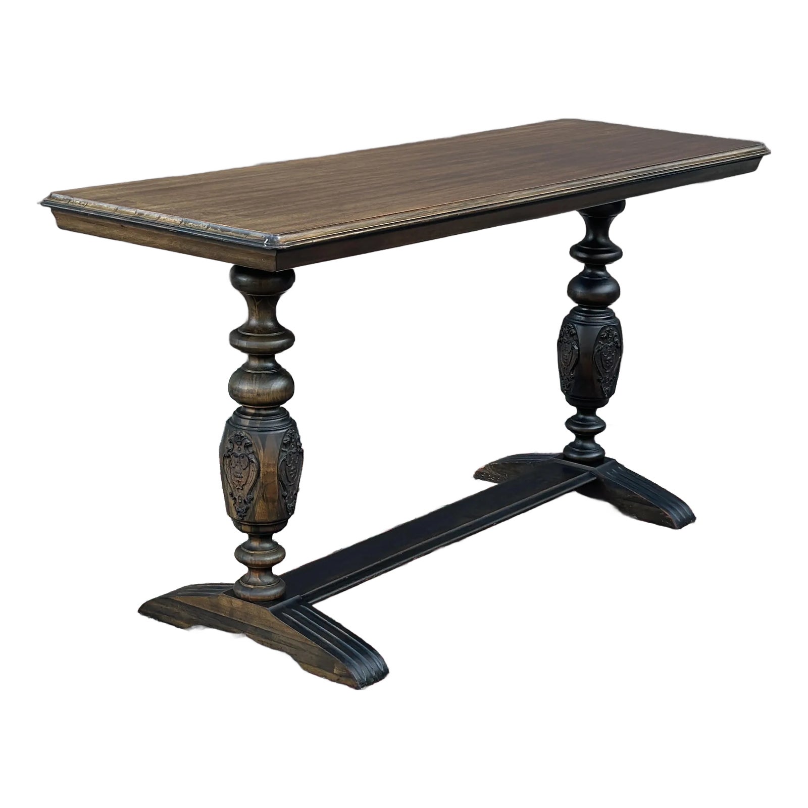 Antique Jacobean Library Table or Console | Chairish