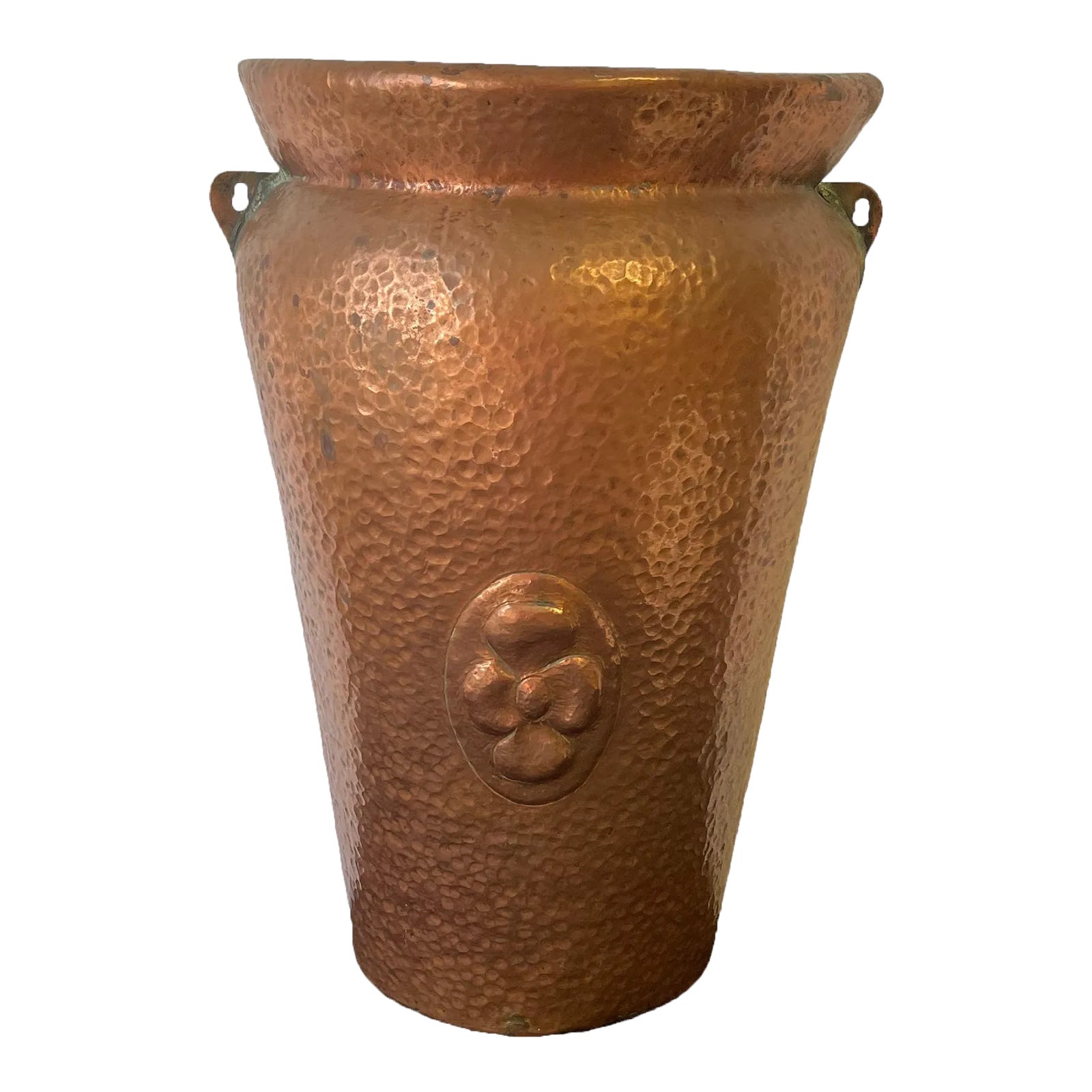 Vintage Copper Wall Planter | Chairish
