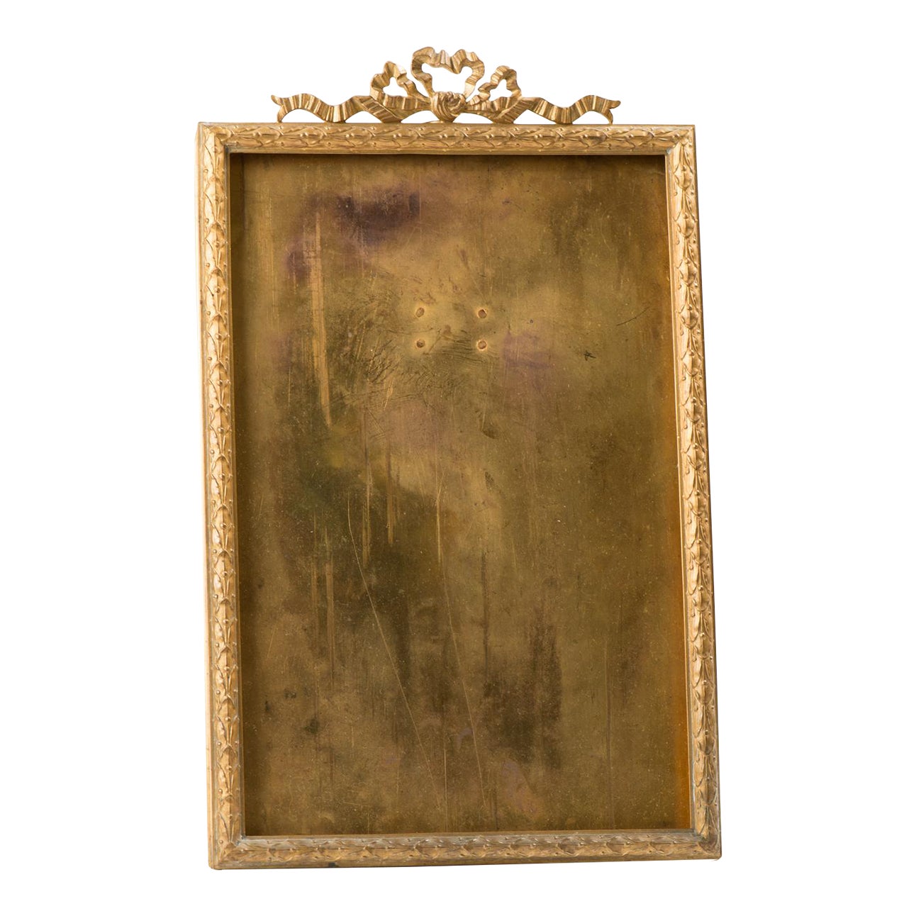 Early 20th Large Vintage Brass Picture Frame | Chairish