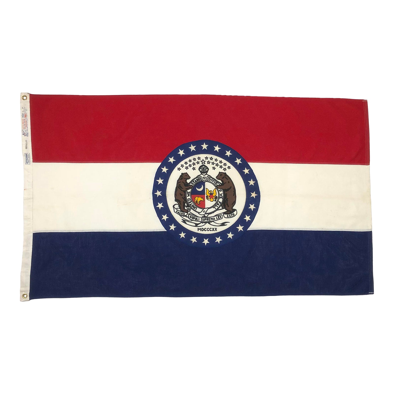 Vintage Cotton State Flag of Missouri | Chairish