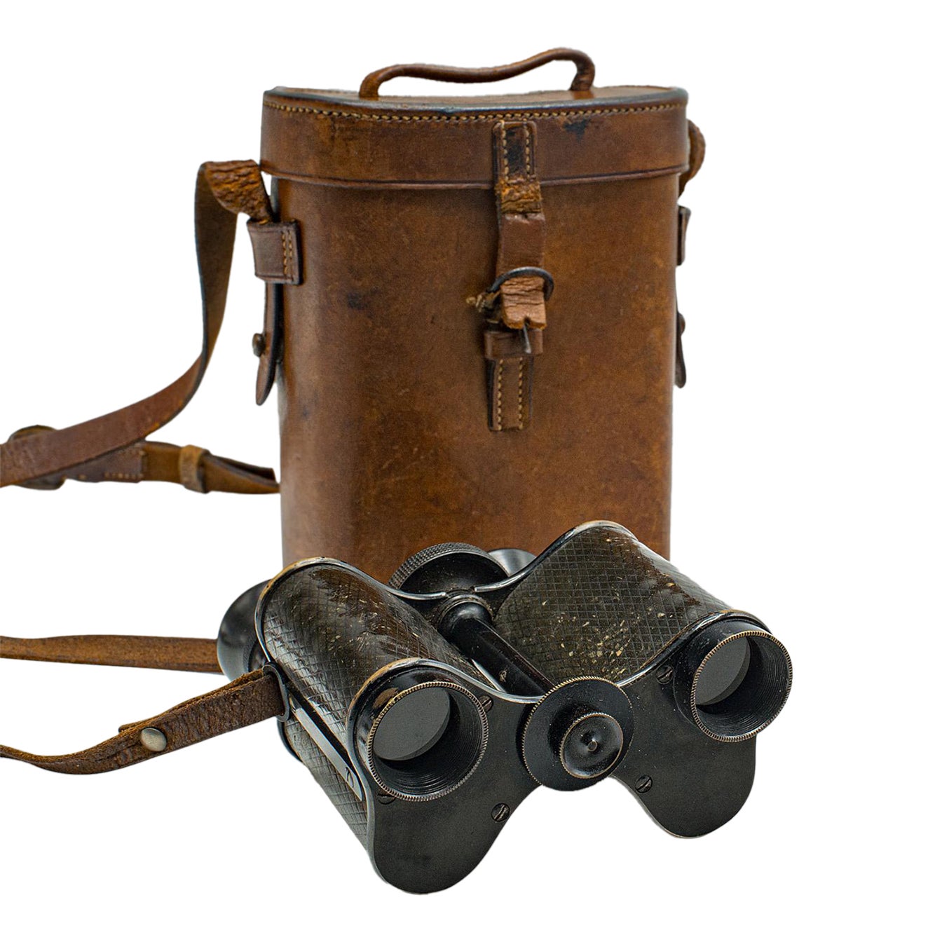 Antique Pair of Cased Binoculars, English, Brass, Optical Instrument ...