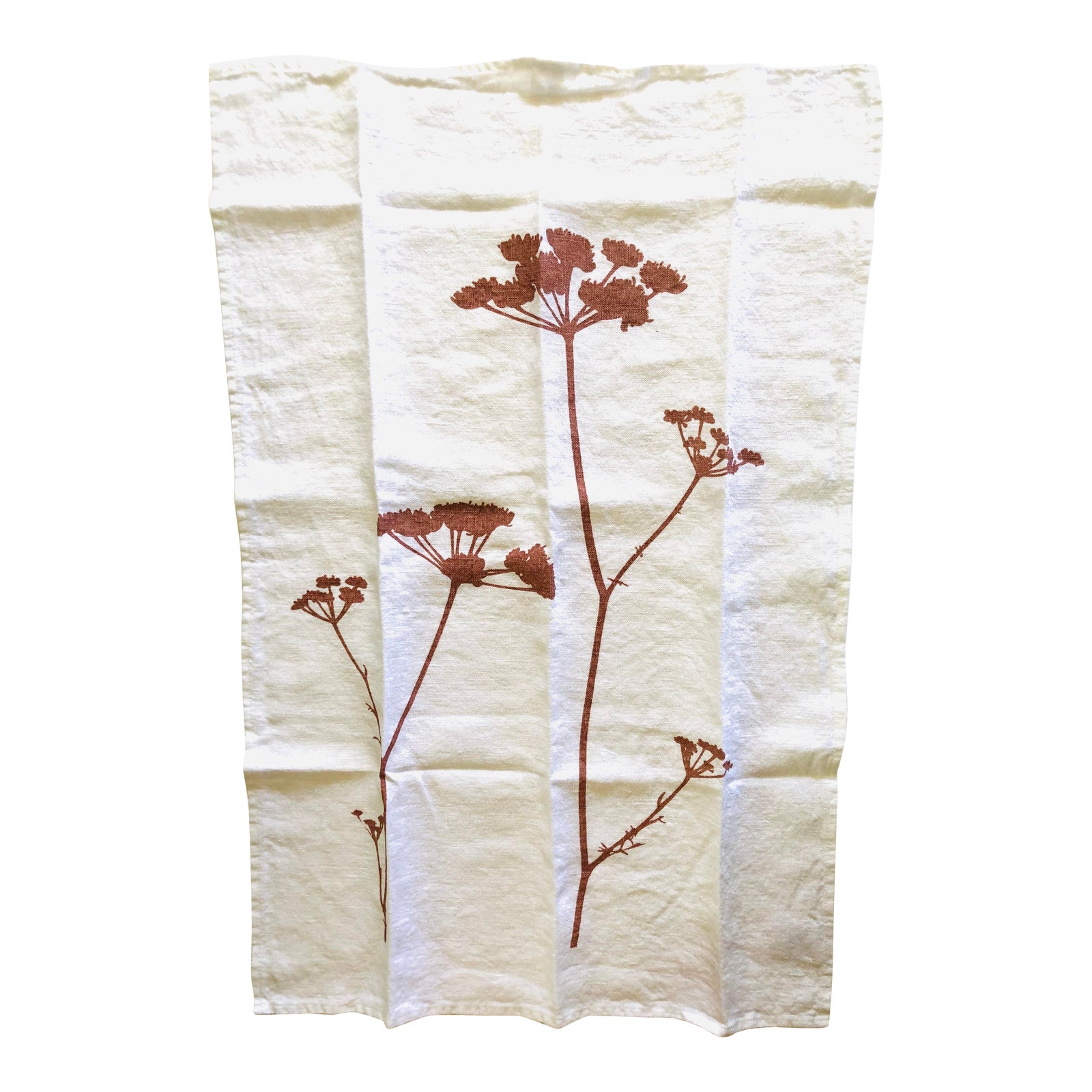 German Linen Kitchen Towel - Queen's Lace | Chairish