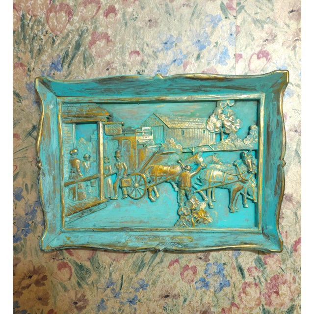 Vinrage Art Deco Syrococraft With Copper Background: "Traveler Rest ...