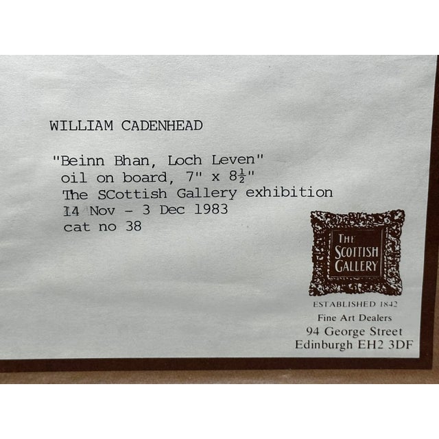 1980's Scottish Highlands Oil Painting of Beinn Bhàn Loch Levan by ...