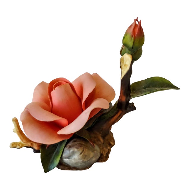 Boehm Bone Porcelain Joyful Rose Figurine | Chairish