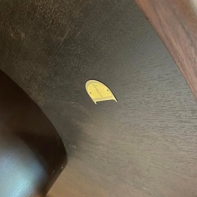 1960s Round Bookmatched Rosewood Pedestal Dining Table by Edward ...