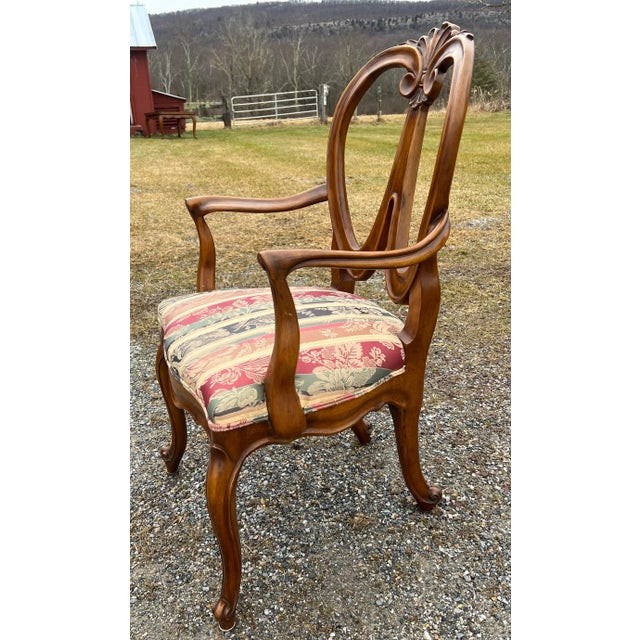 Romweber French Baroque Style Fruitwood Dining Chairs - Set of 6 | Chairish