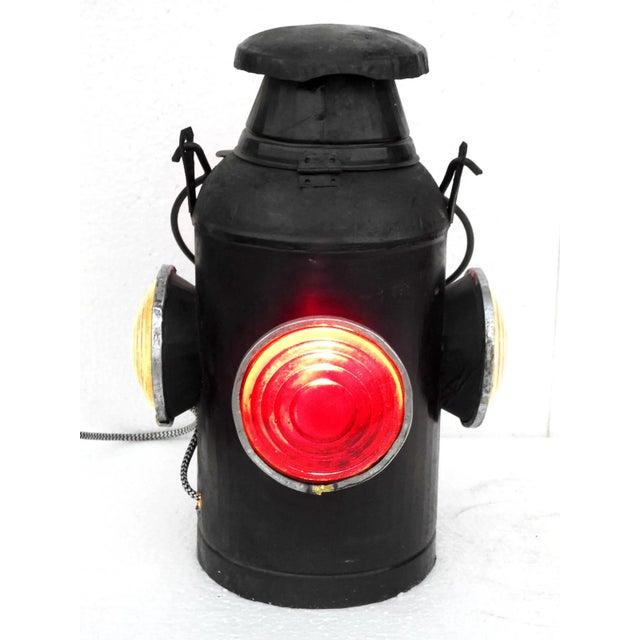 Vintage Railroad Lantern Indian Railway Lamp Adlake Style Railway ...