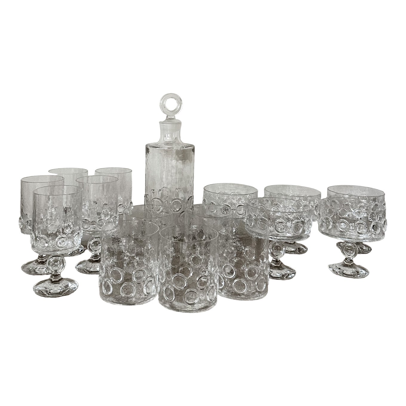 Vintage Evergreen Crystal Set from Riedel, 1960s, Set of 16 | Chairish